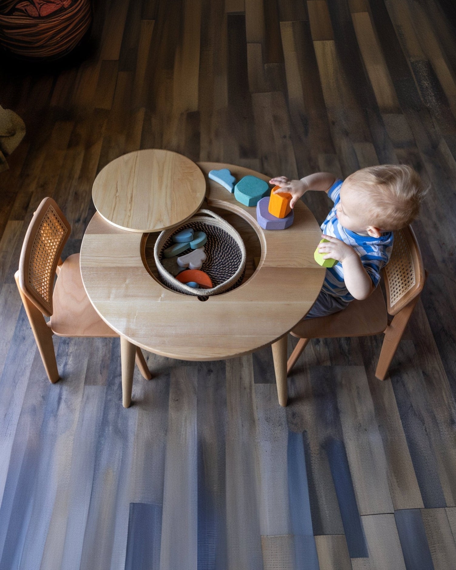 Ruben Round Play Table - Natural – Cassarokids