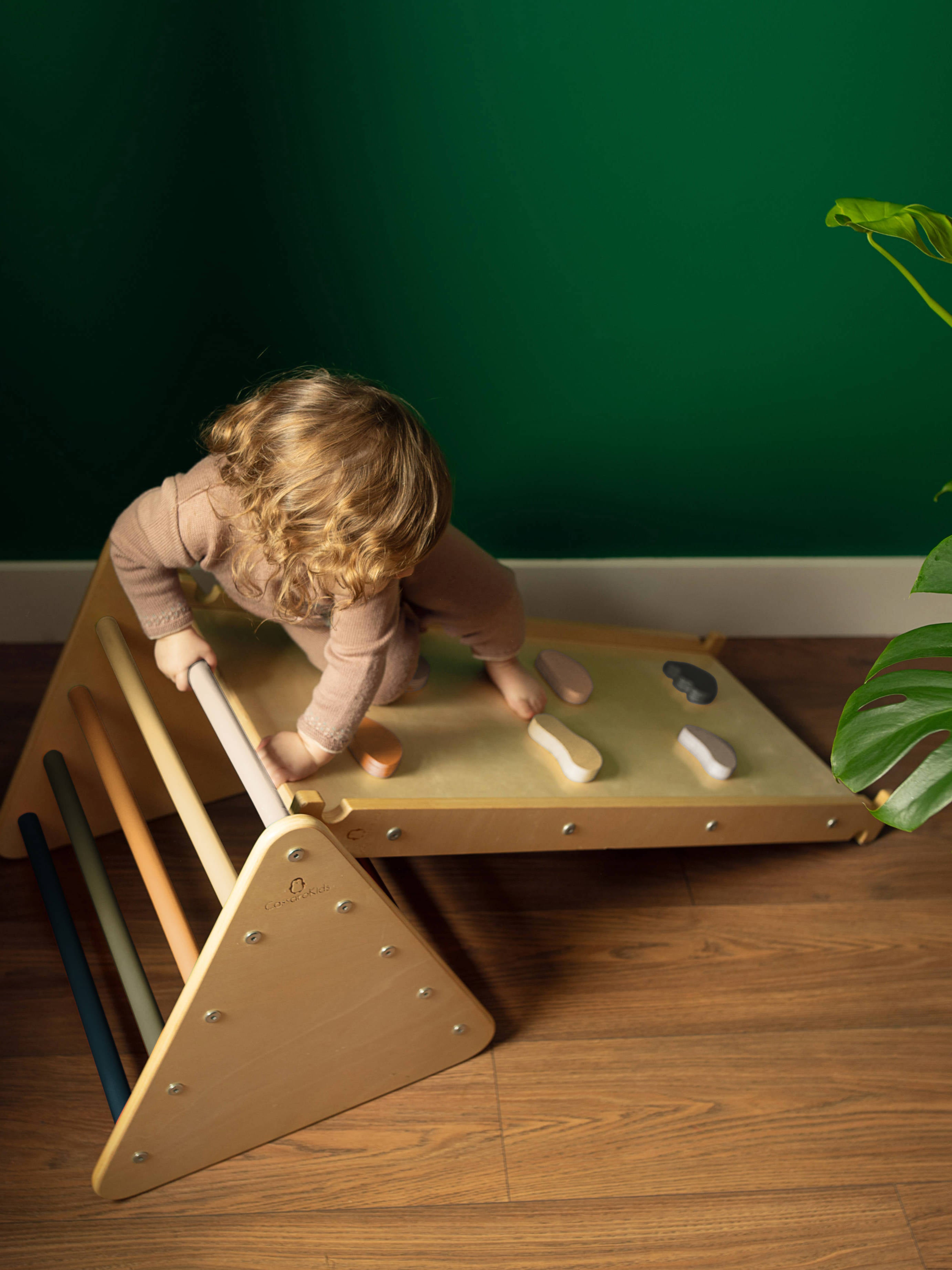 Mini Montessori Climbing Triangle with Ramps - Cassarokids